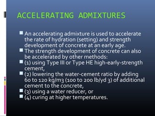 Concrete admixtures | PPT