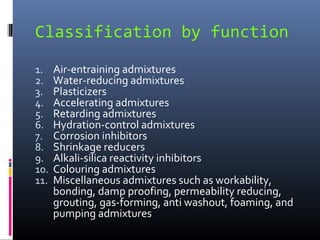 Concrete admixtures | PPT