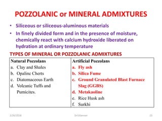 Concrete admixtures | PPTX