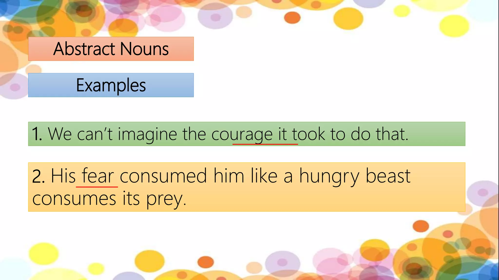 Concrete and abstract noun | PPTX