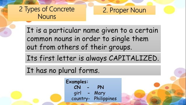 Concrete and abstract noun | PPTX