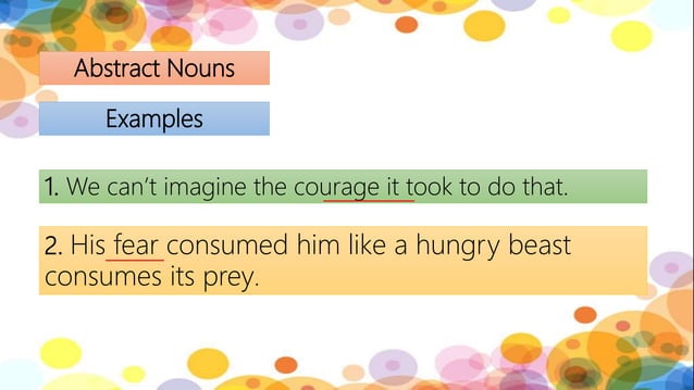 Concrete and abstract noun | PPTX