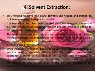 Concrete and Essential oils Extraction from flowers.pptx