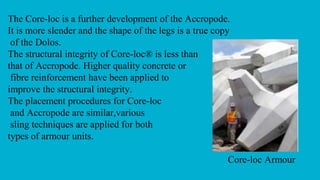 Concrete Armors | Rubble mound breakwaters | PPTX