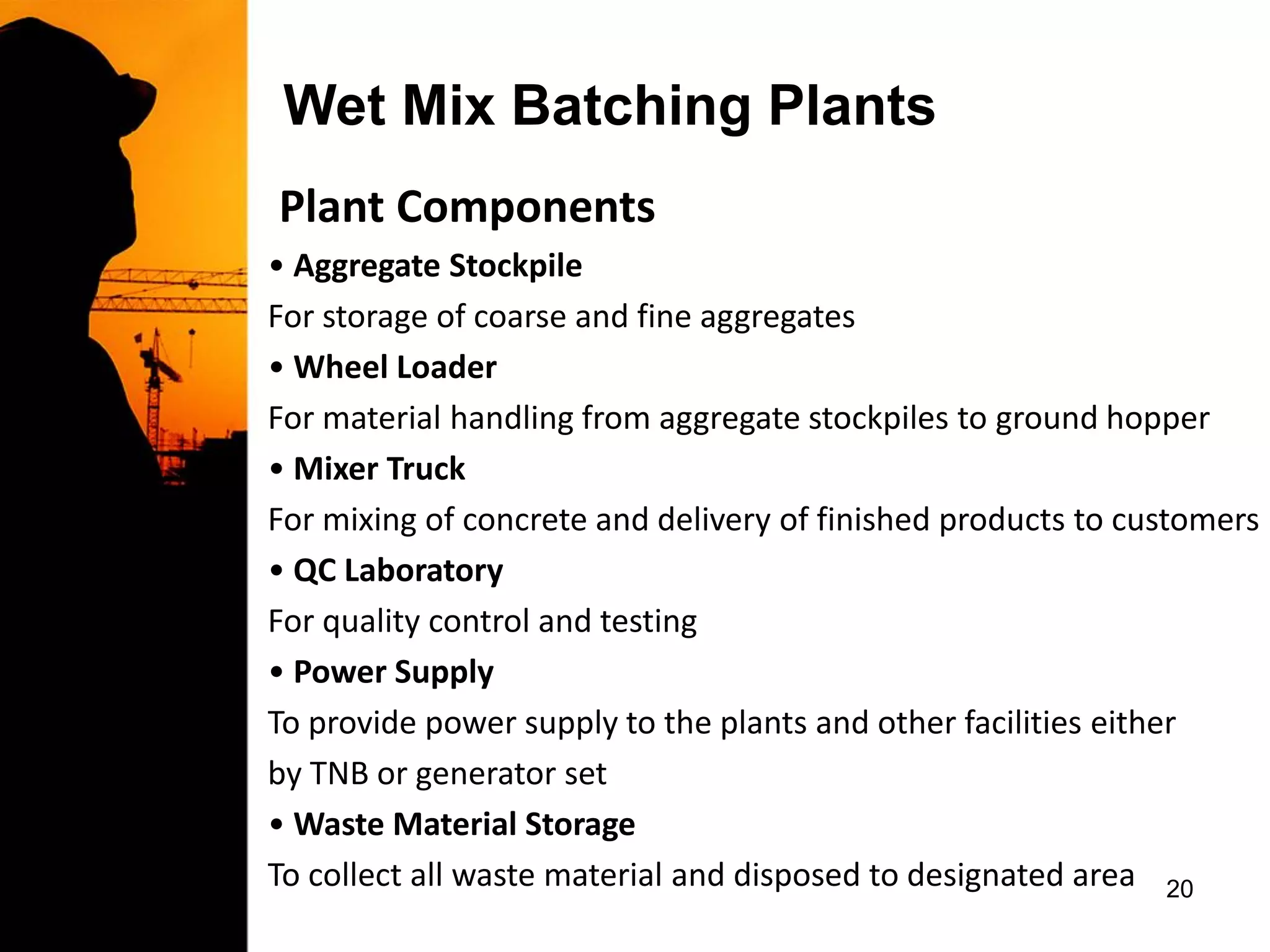 Concrete Batching Plant | PDF | Civil Engineering Industry | Industries
