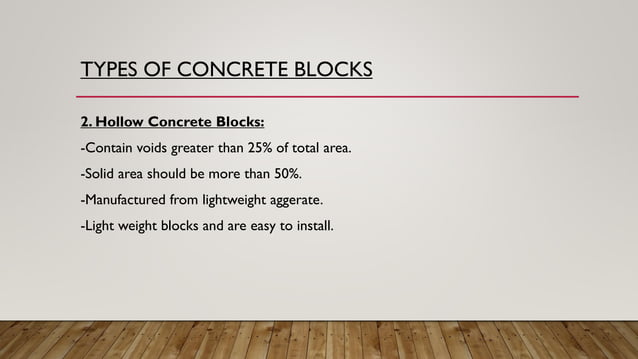 Concrete blocks and their types | PDF
