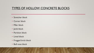 Concrete blocks and their types | PDF