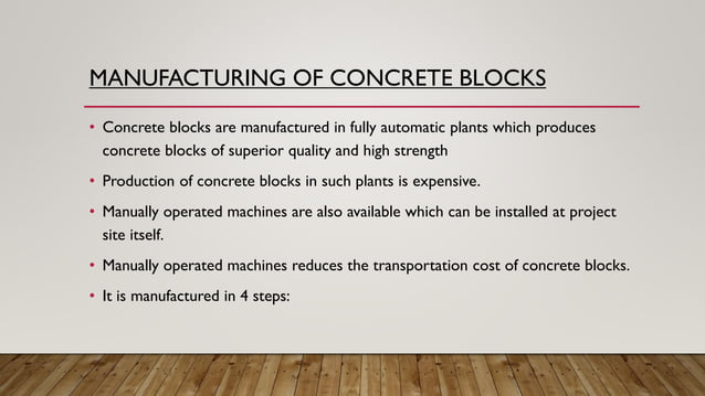 Concrete blocks and their types | PDF