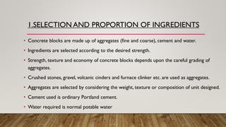 Concrete blocks and their types | PDF