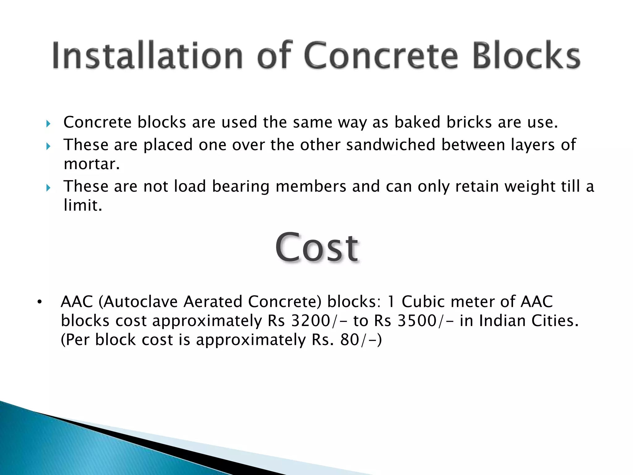 Concrete blocks, retaining walls | PPTX