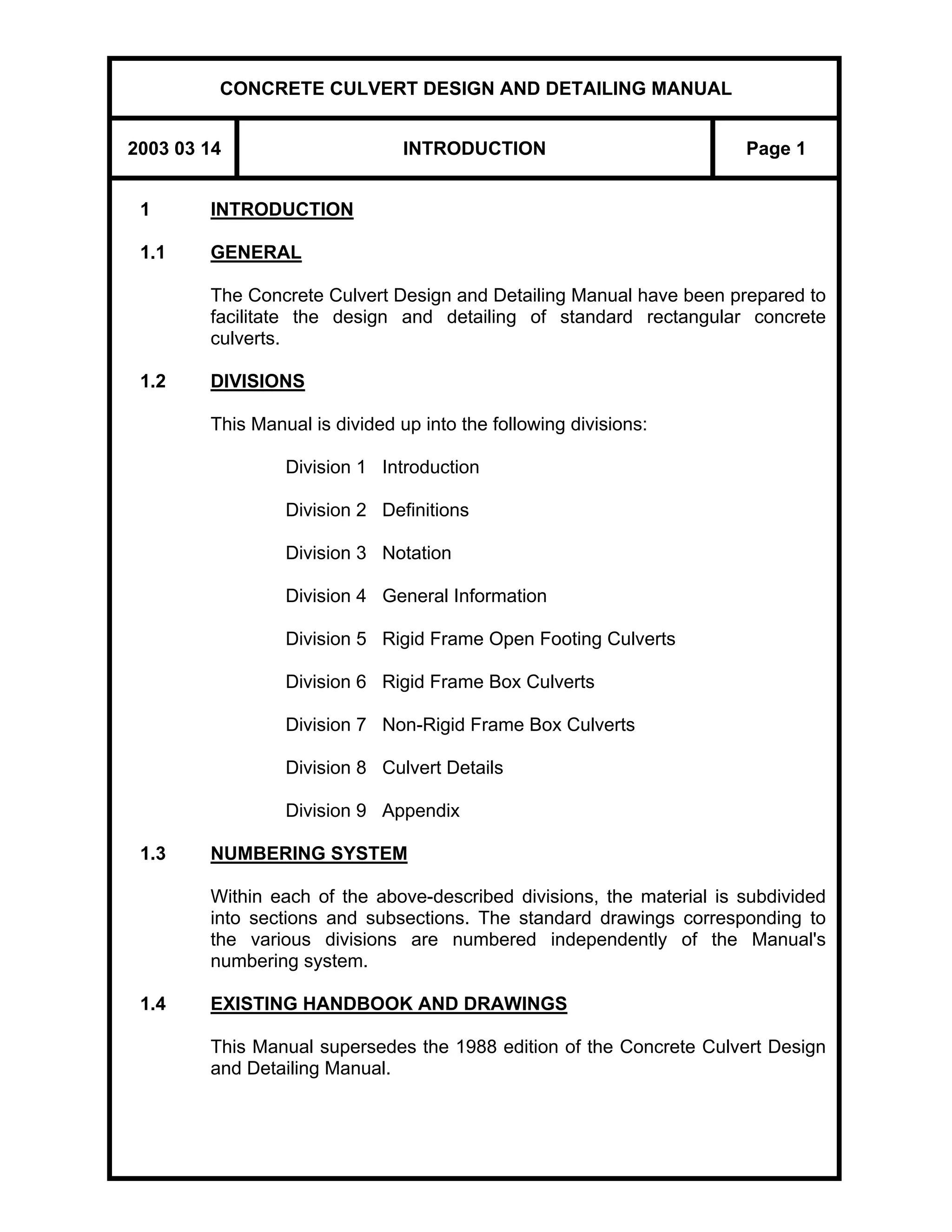 Concrete box culvert design and detailing (british) | PDF