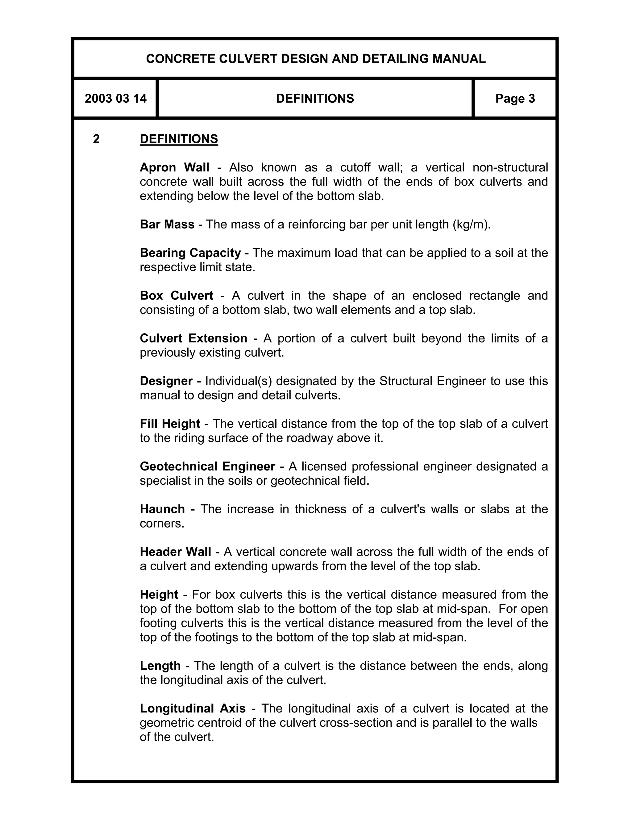 Concrete box culvert design and detailing (british) | PDF