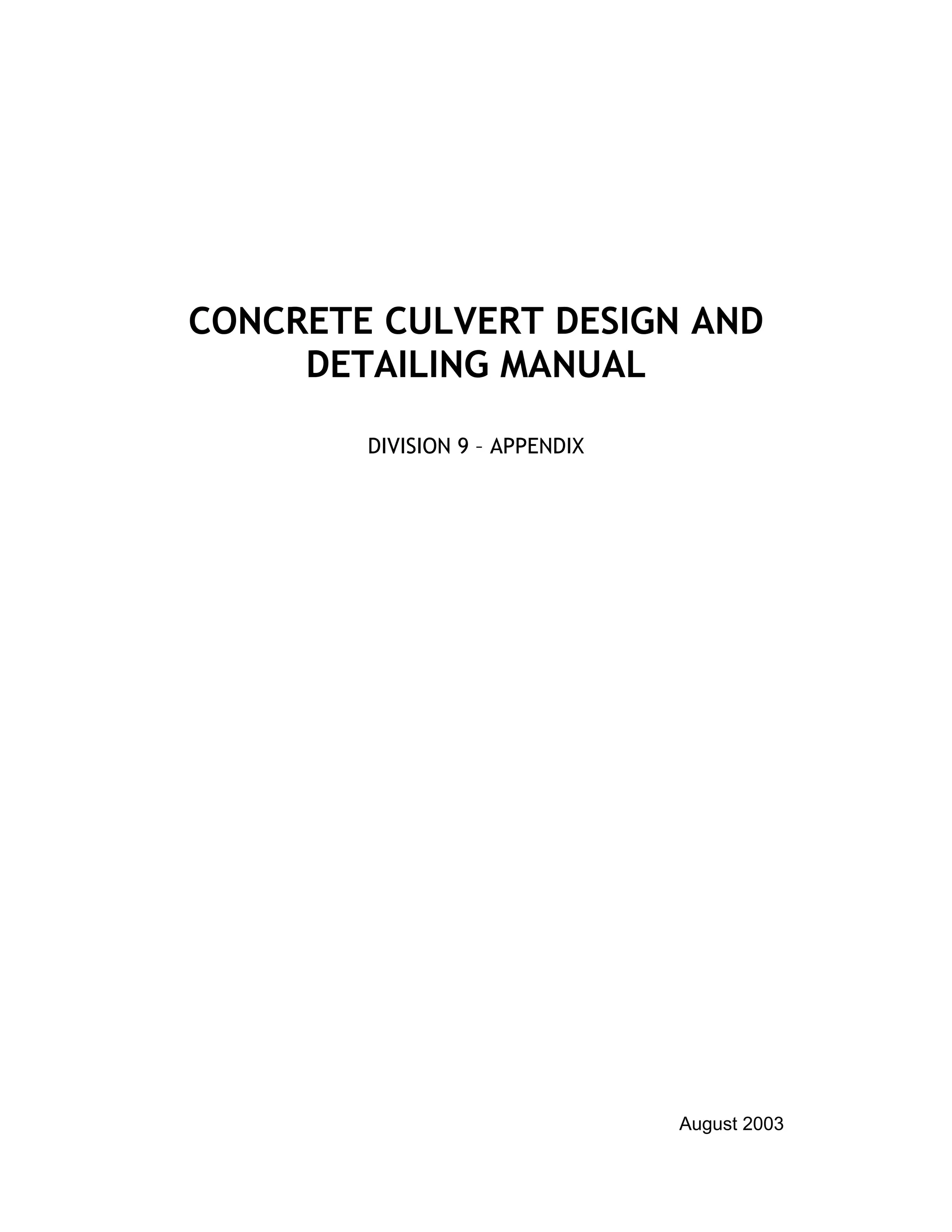 Concrete box culvert design and detailing (british) | PDF