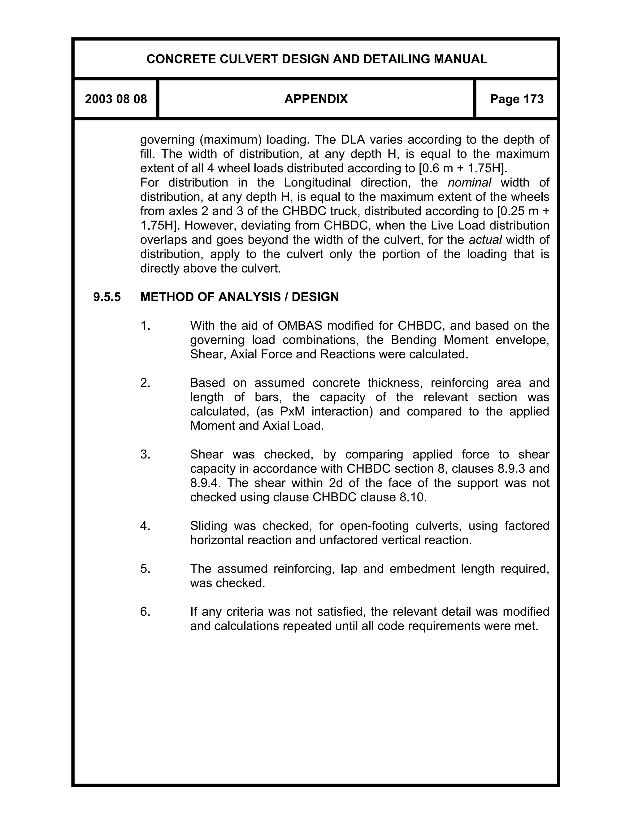 Concrete box culvert design and detailing (british) | PDF