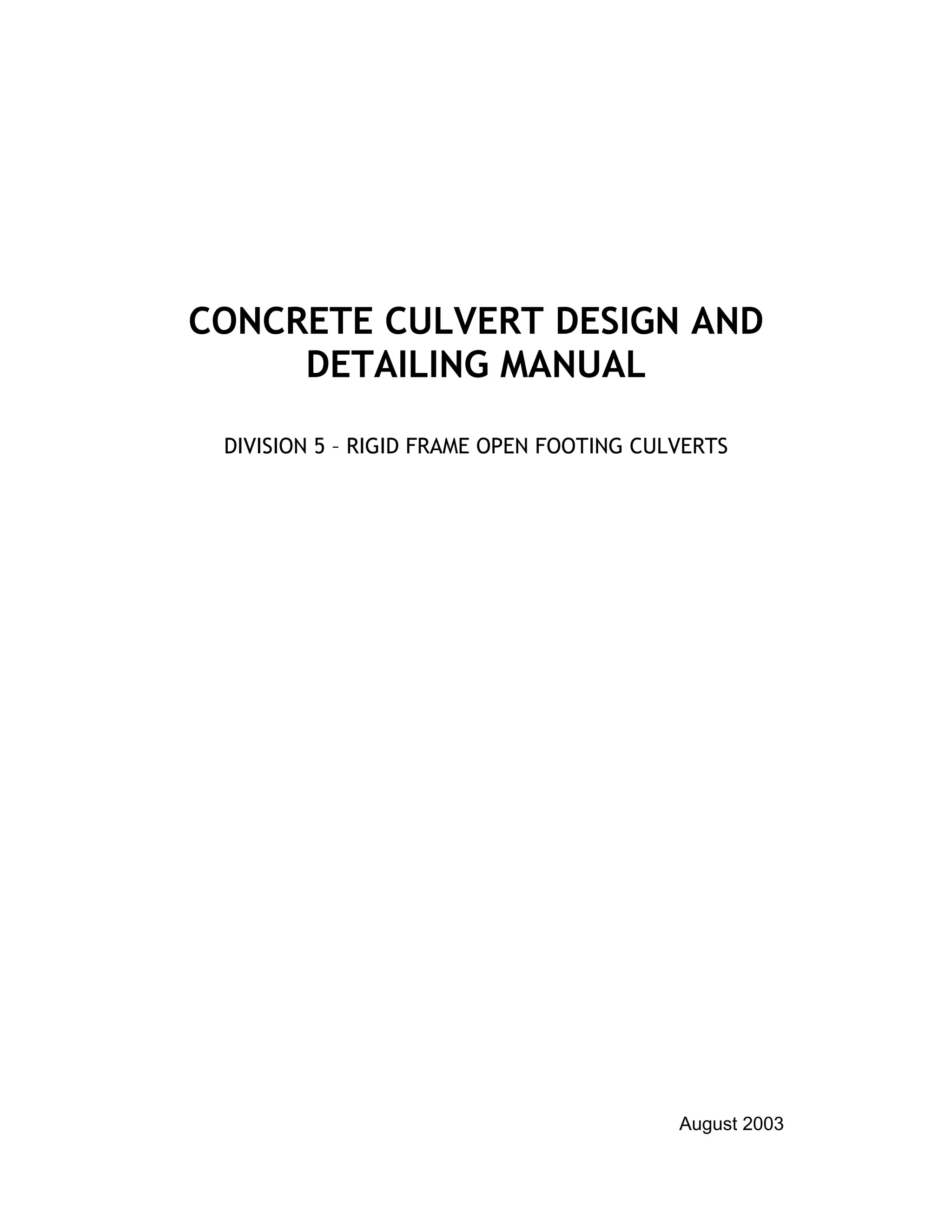 Concrete box culvert design and detailing (british) | PDF