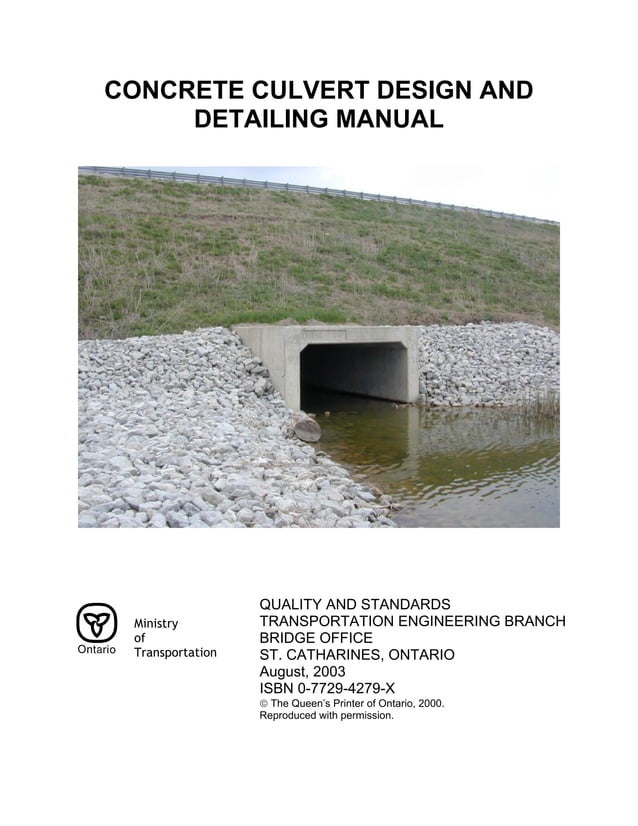 Concrete box culvert design and detailing (british) | PDF