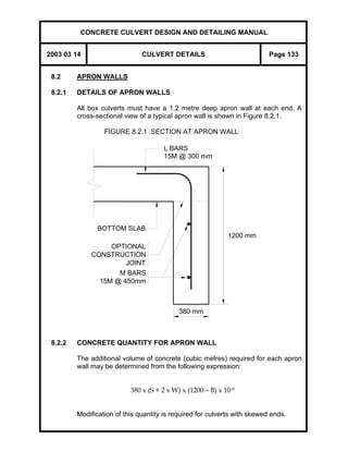 Concrete box culvert design and detailing (british) | PDF