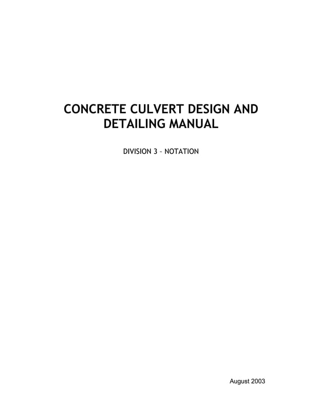 Concrete box culvert design and detailing (british) | PDF