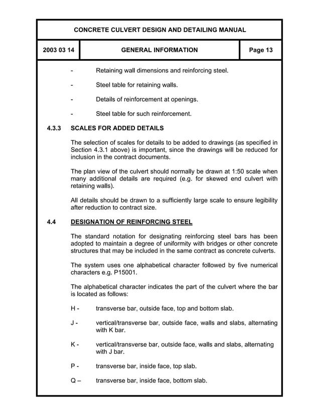 Concrete box culvert design and detailing (british) | PDF