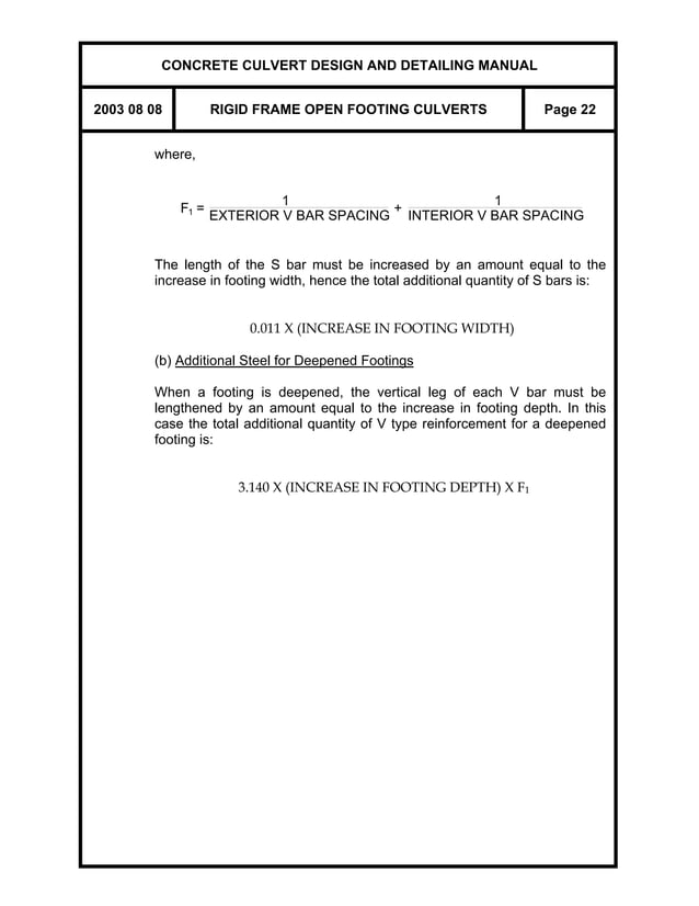 Concrete box culvert design and detailing (british) | PDF
