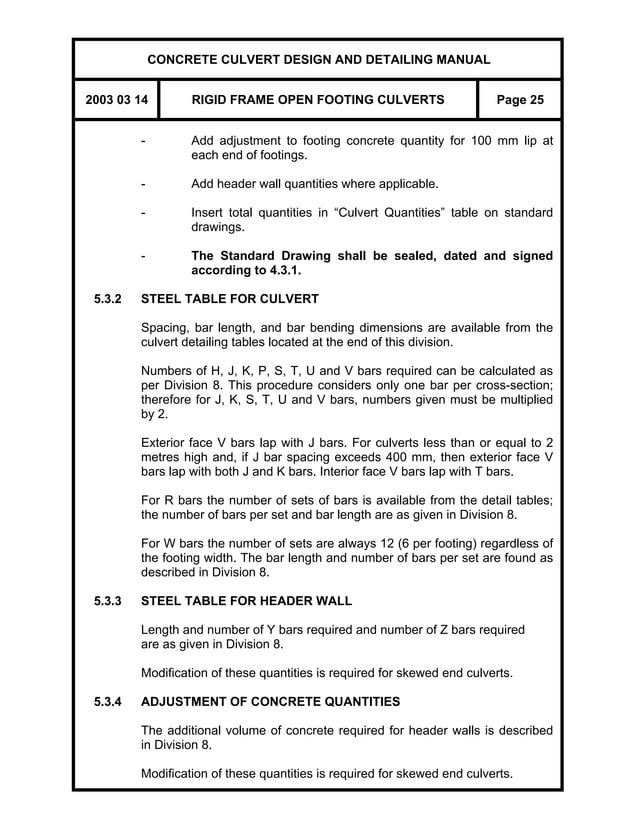 Concrete box culvert design and detailing (british) | PDF