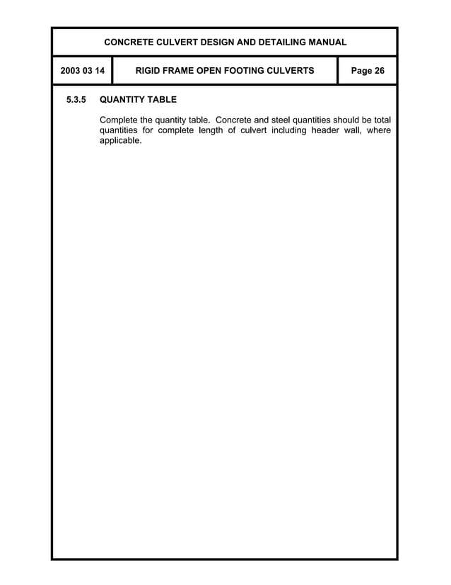 Concrete box culvert design and detailing (british) | PDF