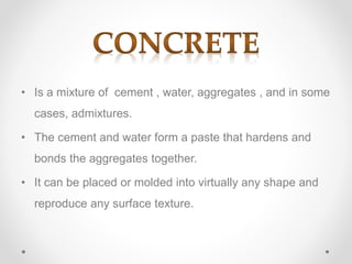 Introduction to Concrete | PPTX