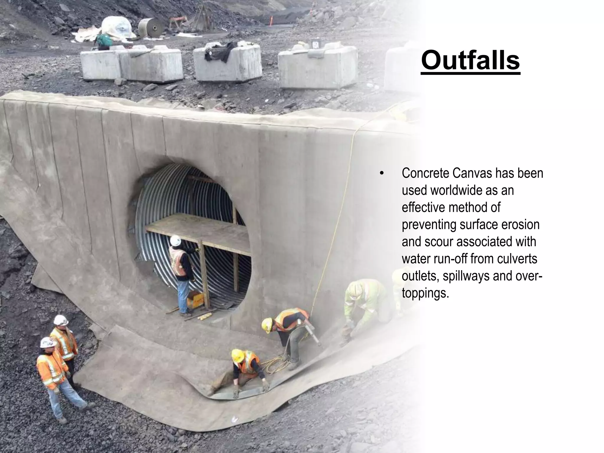 Concrete Canvas – Surface & Slope Protection Works | PPTX