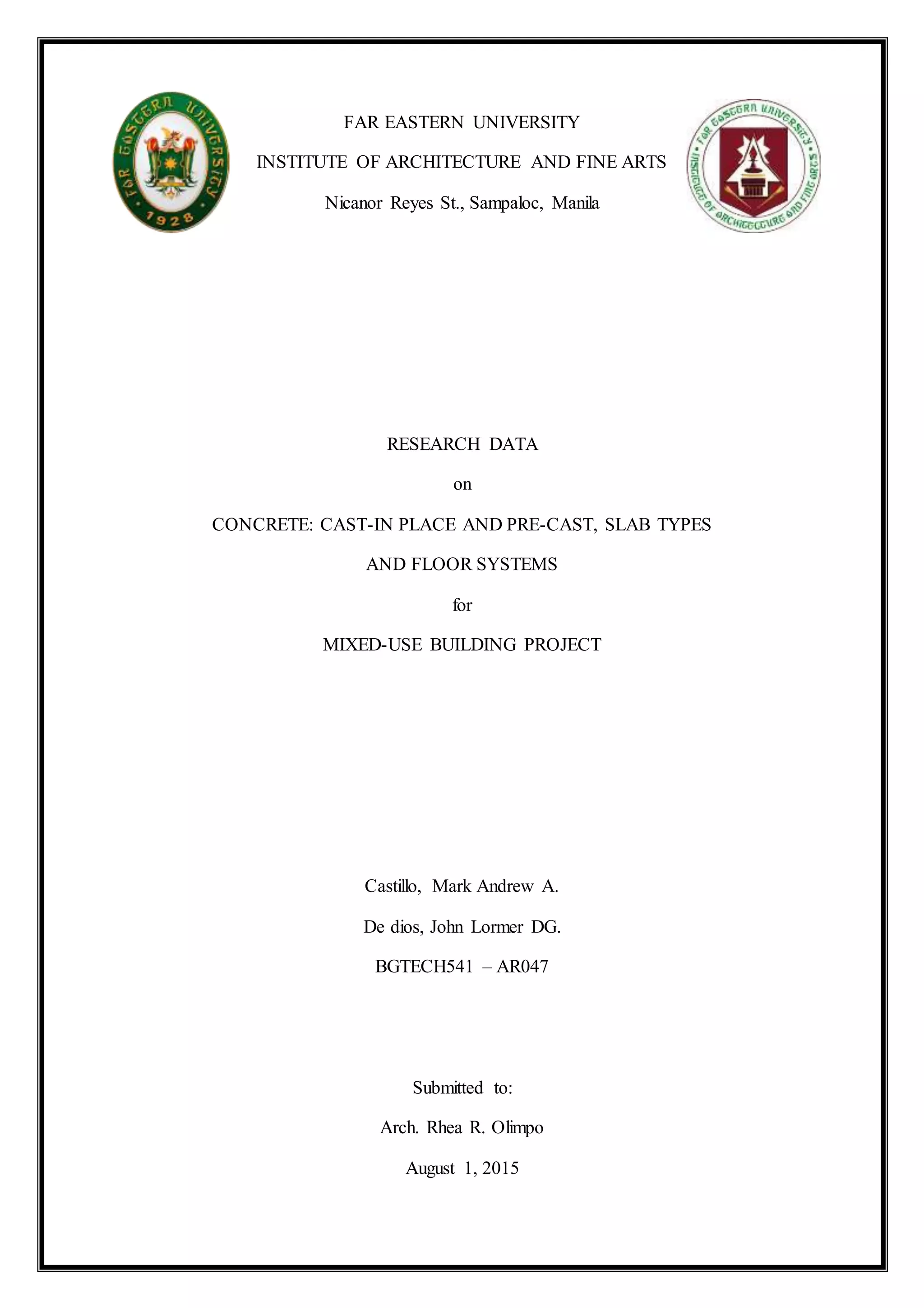 Concrete cast in_place_and_pre_cast_slab | PDF