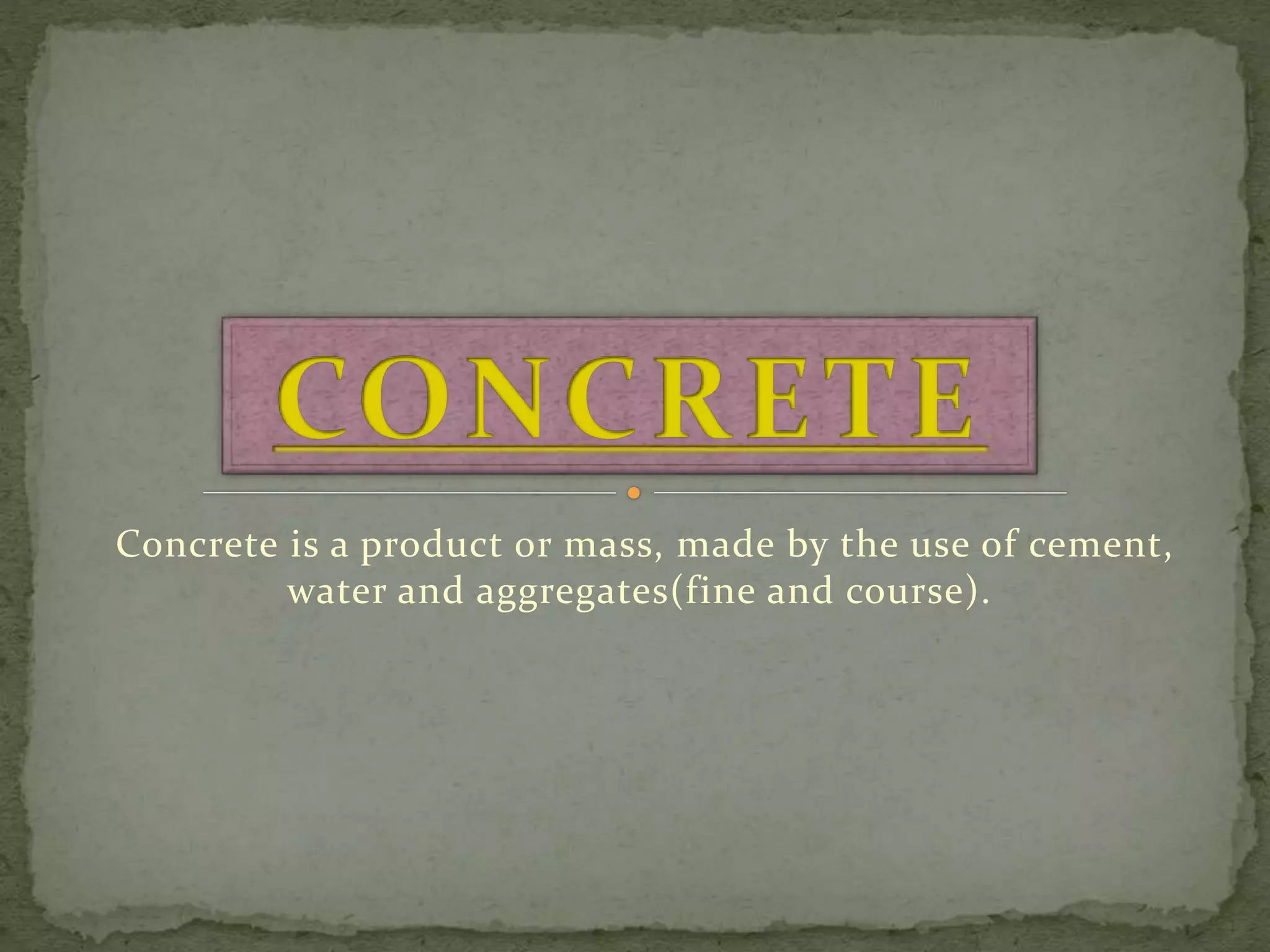 Concrete, Cement, Raw Material of Cement, Types, Water, Aggregates ...
