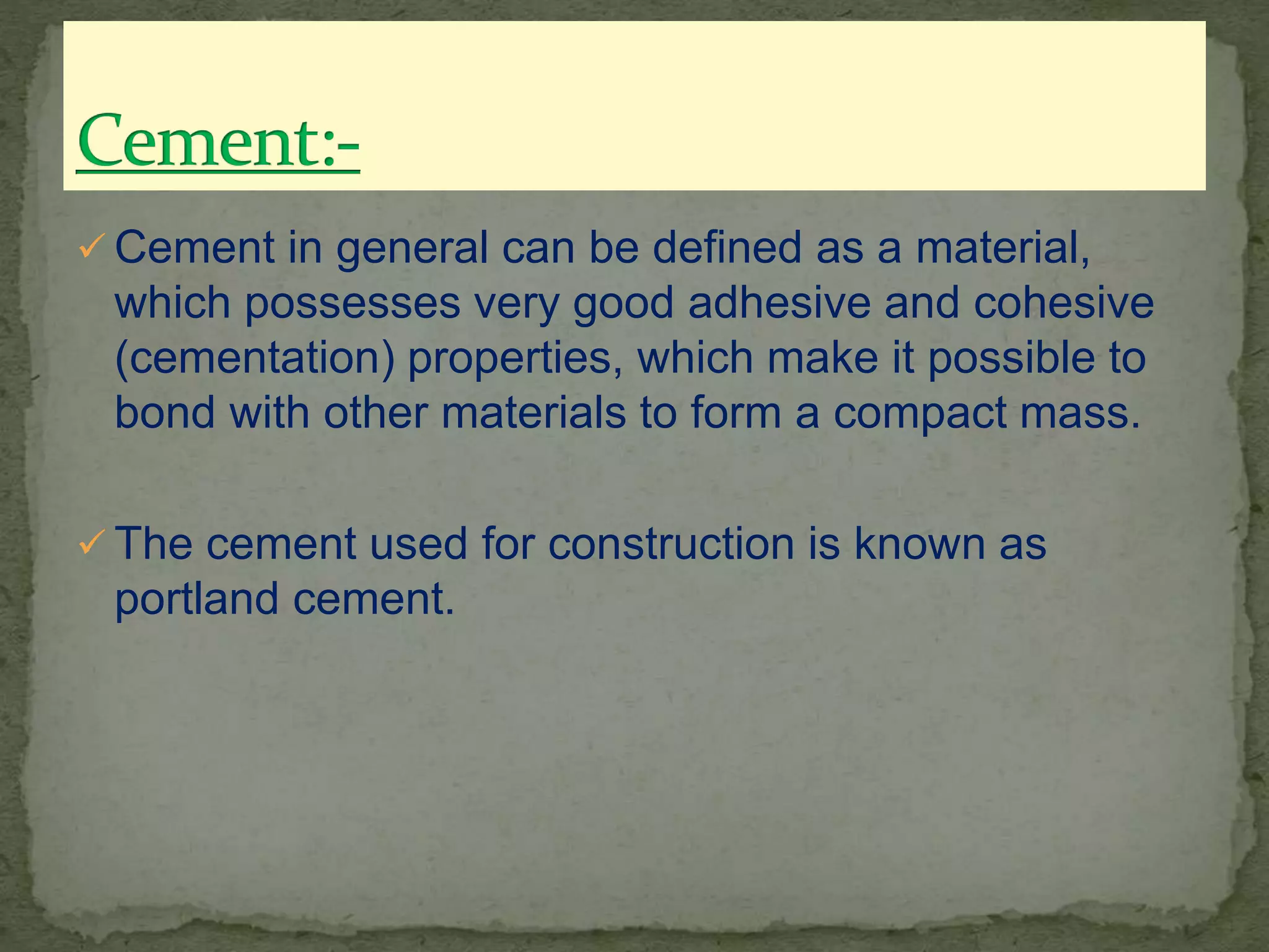 Concrete, Cement, Raw Material of Cement, Types, Water, Aggregates ...