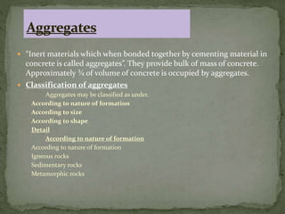 Concrete, Cement, Raw Material of Cement, Types, Water, Aggregates ...