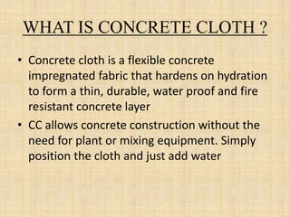 Concrete cloth new | PPTX