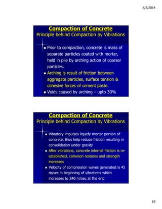 Concrete compaction [compatibility mode] | PDF