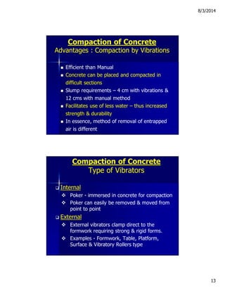 Concrete compaction [compatibility mode] | PDF