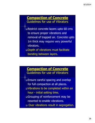 Concrete compaction [compatibility mode] | PDF