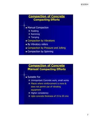 Concrete compaction [compatibility mode] | PDF