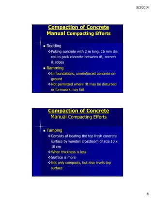 Concrete compaction [compatibility mode] | PDF