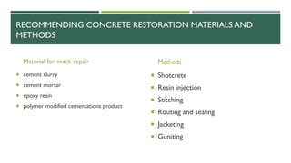CONCRETE CRACKS and REPAIR (Non-Destructive Test) | PDF