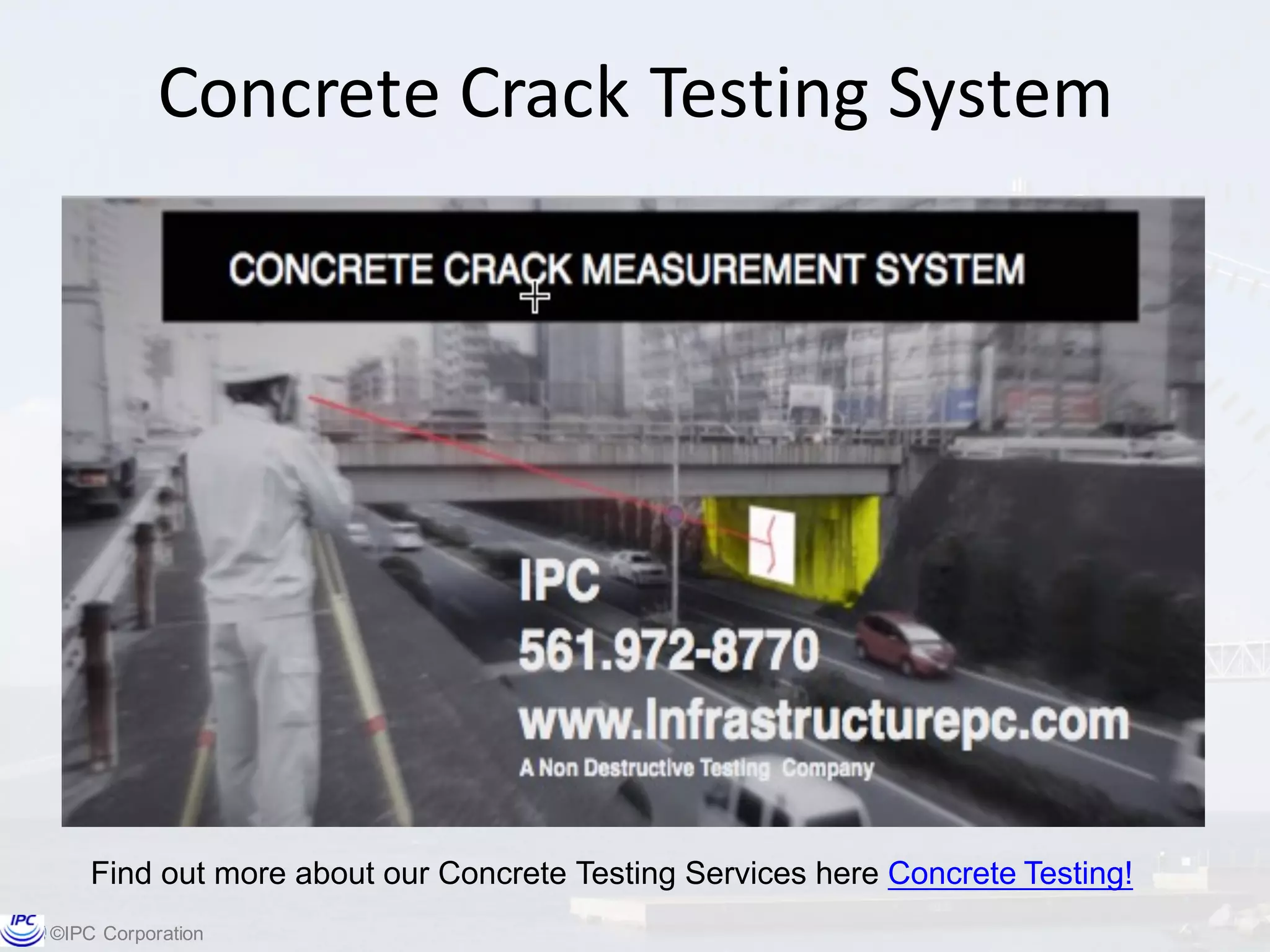 Concrete crack testing service ipc | PPT