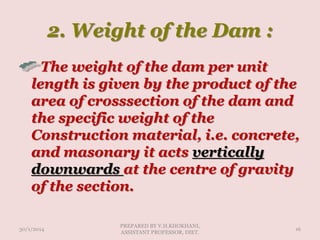 Concrete dam lecture 2 | PPTX