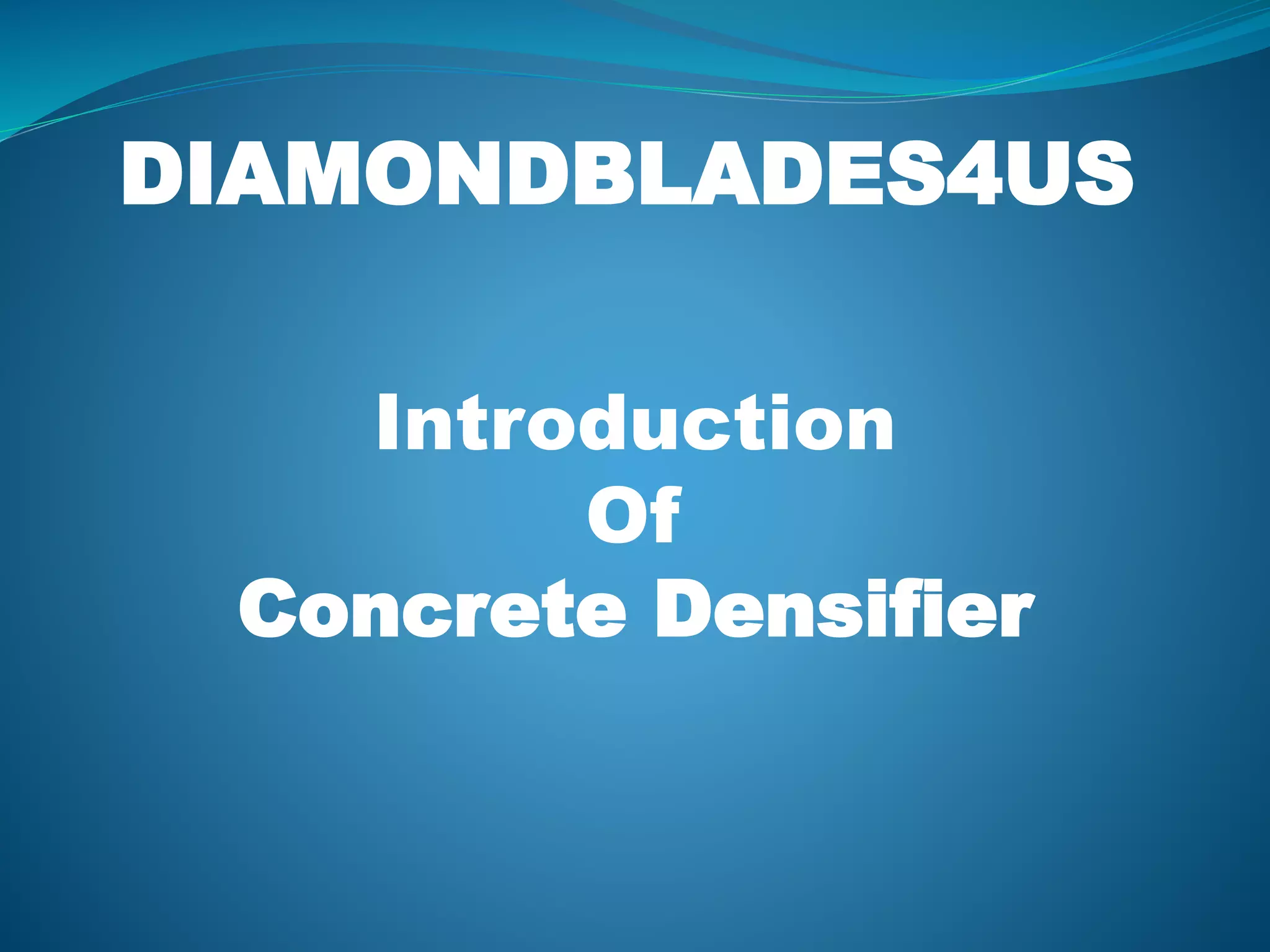 Concrete densifier | PPTX | Chemistry | Science
