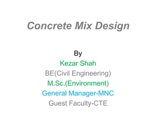 Concrete design mix (ss) | PDF