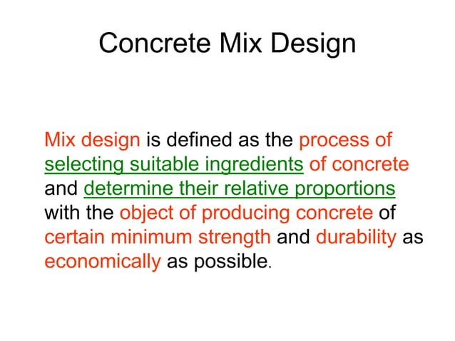 Concrete design mix (ss) | PDF | Civil Engineering Industry | Industries