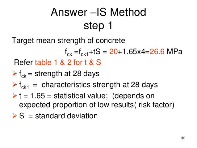 Concrete Formula Mixtures