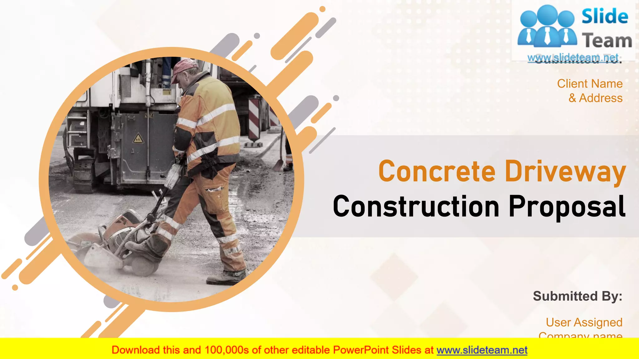 Concrete Driveway Construction Proposal PowerPoint Presentation Slides ...