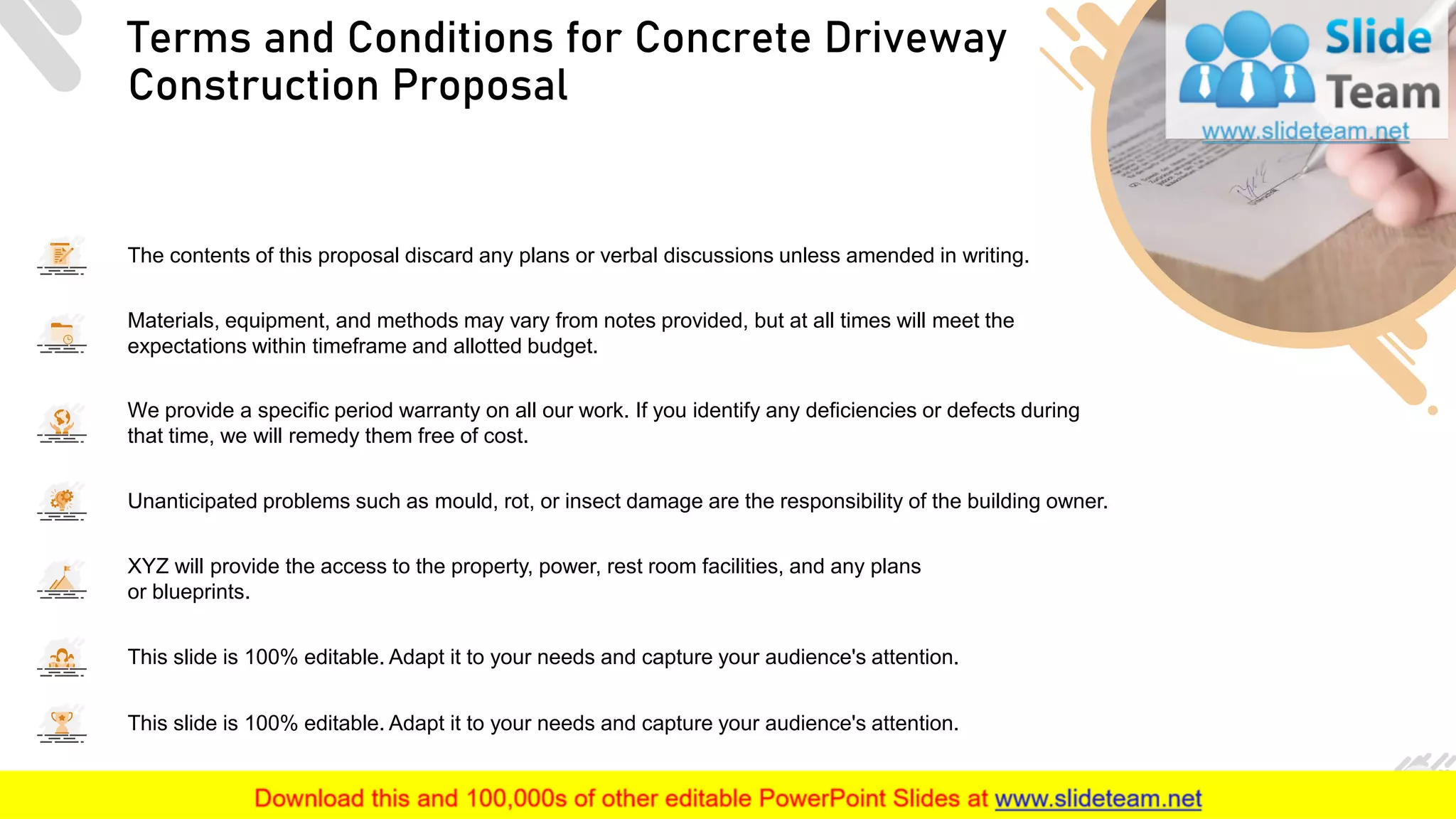 Concrete Driveway Construction Proposal PowerPoint Presentation Slides ...