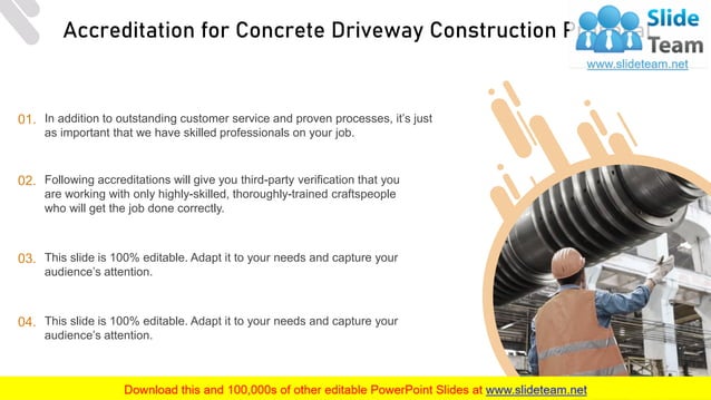 Concrete Driveway Construction Proposal PowerPoint Presentation Slides ...