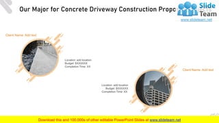 Concrete Driveway Construction Proposal PowerPoint Presentation Slides ...