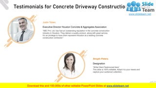 Concrete Driveway Construction Proposal PowerPoint Presentation Slides ...